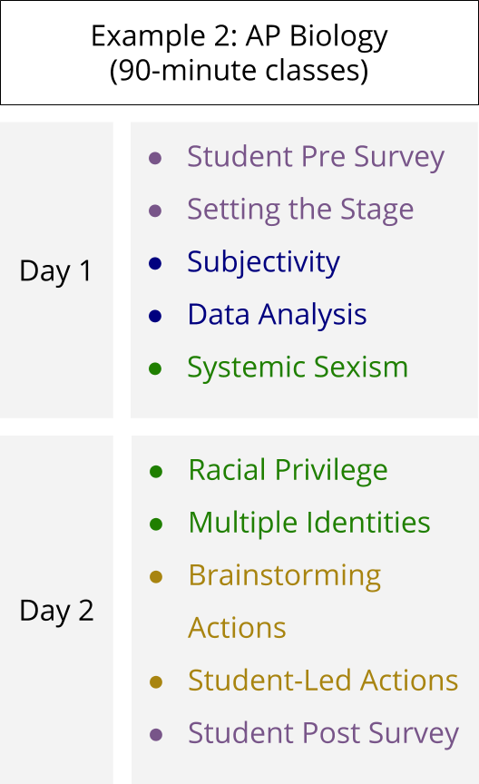 Planning Your Implementation – The Underrepresentation Curriculum Project